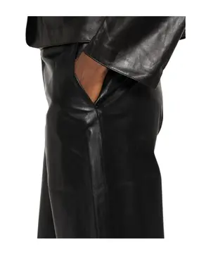 ARMA Wide-leg Leather Trousers