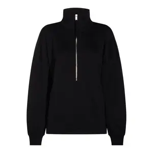 THOM KROM Half Zip High Neck Sweatshirt