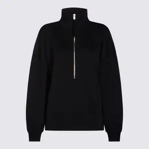 THOM KROM Half Zip High Neck Sweatshirt