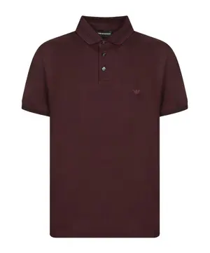 Emporio Armani Short-sleeved Polo Shirt - Bordeaux
