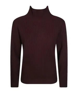 DONDUP Embellished-button Ribbed-knit Sweater