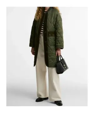 Barbour Dunswell Quilted Jacket With Corduroy Trim