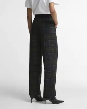 Barbour Delilah Plaid Straight-leg Trousers