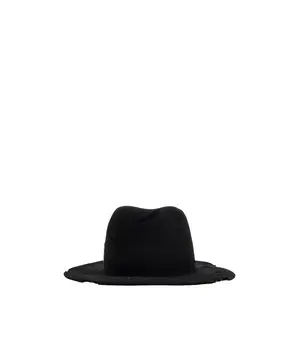 Yohji Yamamoto Felted Hat - Black