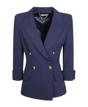 Elisabetta Franchi Double Breasted Tailored Blazer