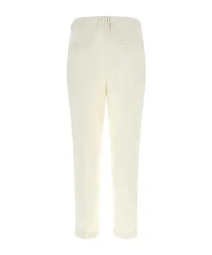 Kiton Corduroy Trousers With Elasticated Waistband And Cuffed Hems