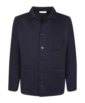 LARDINI Long Sleeved Jacket With Classic Collar