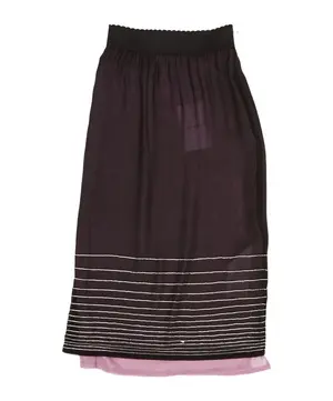 Attico Pinstriped Hem Skirt