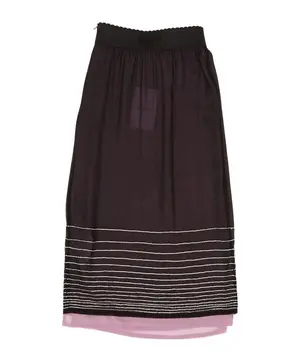 Attico Pinstriped Hem Skirt