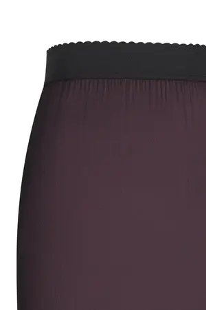 Attico Pinstriped Hem Midi Skirt