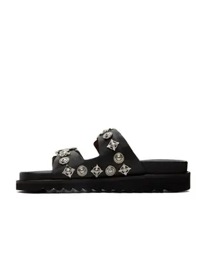 Toga Double Buckle Flat Sandals