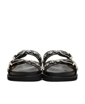 Toga Double Buckle Flat Sandals