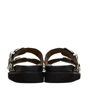 Toga Double Buckle Flat Sandals