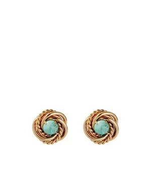 Gas Bijoux Atika Bis Earrings With Turquoise