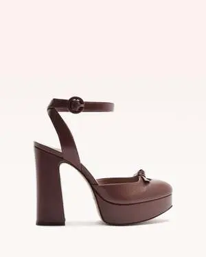 ALEXANDRE BIRMAN Slim Clarita Peep 120 Platform Sandals - Deep Blush
