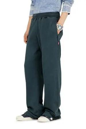 DIESEL® Distressed Sweatpants With Crystal Details - Blue