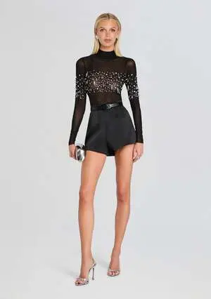 Retrofete Maurelle Embellished High Neck Top