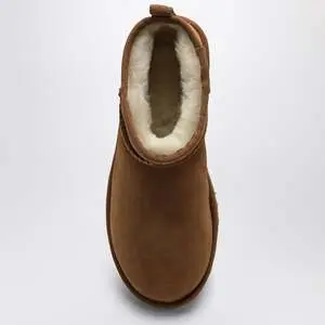 UGG Classic Ultra Mini Ankle Boots In Chestnut