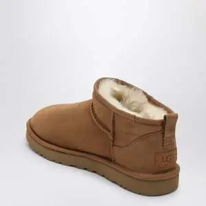 UGG Classic Ultra Mini Ankle Boots In Chestnut