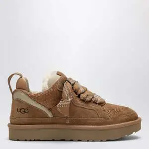 UGG Lowmel Suede And Canvas Sneakers - Beige