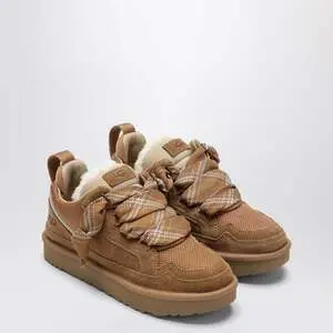 UGG Lowmel Suede And Canvas Sneakers - Beige
