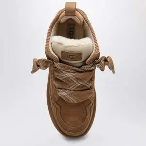 UGG Lowmel Suede And Canvas Sneakers - Beige
