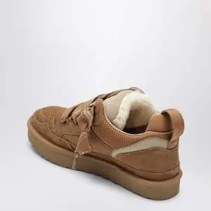 UGG Lowmel Suede And Canvas Sneakers - Beige