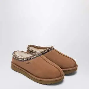 UGG Tasman Chestnut Eather Slip-ons - Beige