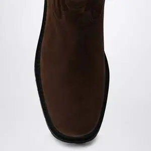 VINNY'S Moto Ankle Boots In Suede