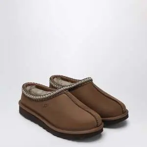 UGG Tasman Nubuck Slip-ons In Dark Chestnut - Brown
