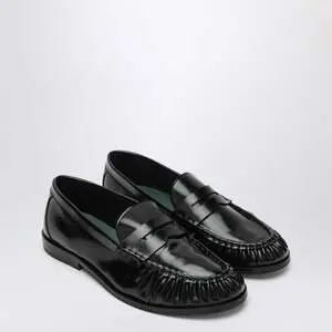 VINNY'S Louee Vale Loafers In Polished Leather