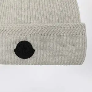 Moncler Beanie In Wool And Cashmere