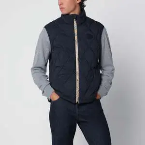 Burberry Acresford Navy Quilted Nylon Gilet - Blue