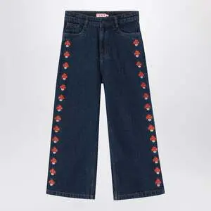 TINY COTTONS Embroidered Mushroom Jeans