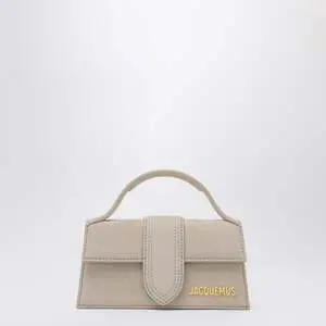 Jacquemus Bambino Dark Leather Mini Bag - Beige
