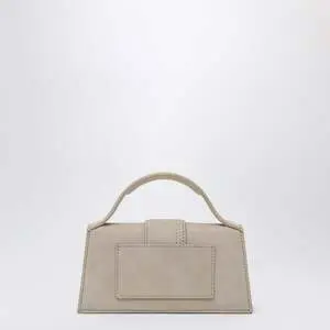 Jacquemus Bambino Dark Leather Mini Bag - Beige