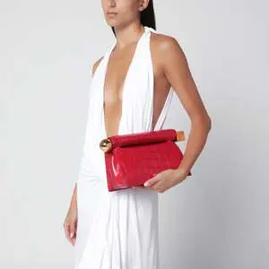 Jacquemus La Pochette Rond Carré Leather Clutch