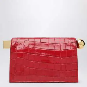 Jacquemus La Pochette Rond Carré Leather Clutch