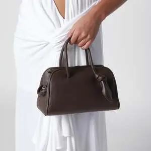 Jacquemus Small Turismo Bag In Dark Leather