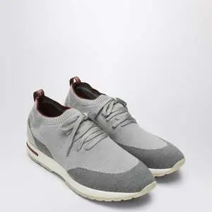 Loro Piana 360 Lp Flexy Walk Gray Mix Wool Sneakers