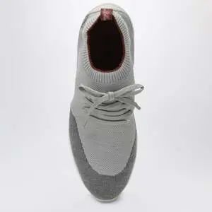 Loro Piana 360 Lp Flexy Walk Gray Mix Wool Sneakers