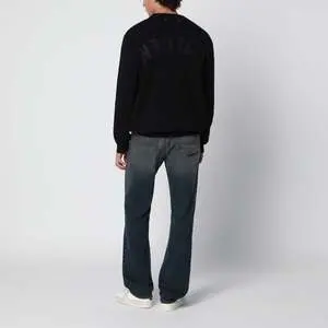 GOLDEN GOOSE Cotton Crewneck Sweater With Back Lettering