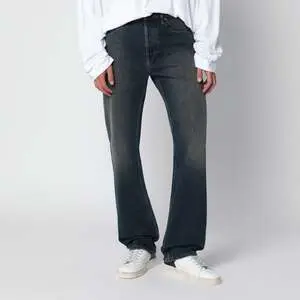 GOLDEN GOOSE Journey Dark Straight-leg Cotton Jeans - Blue