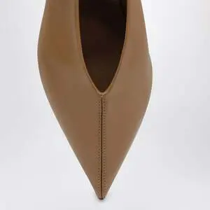 Loewe Origami Cubic Lambskin Slingback Shoes - Brown