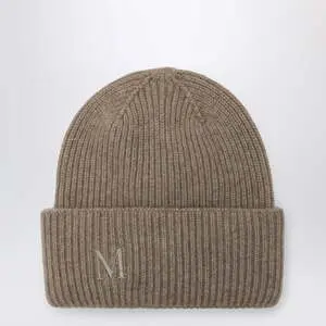 Max Mara Beige Beanie In Cashmere - Brown