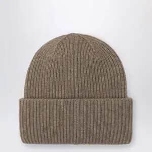 Max Mara Beige Beanie In Cashmere