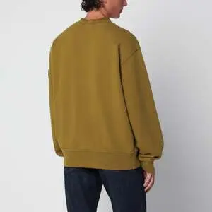 Stone Island Oversize Crewneck Sweatshirt In Cactus Color
