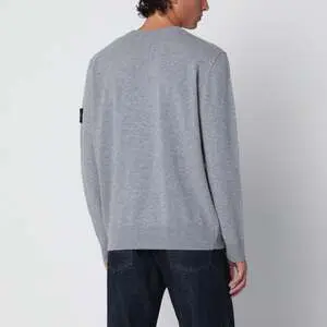 Stone Island Wool Mélange Crewneck Sweater - Grey