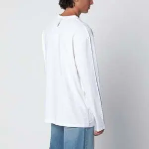 Jacquemus Long-sleeved T-shirt In Organic Cotton - White