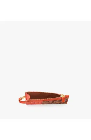 Mcm Aren Lanyard Card Holder In Disco Visetos